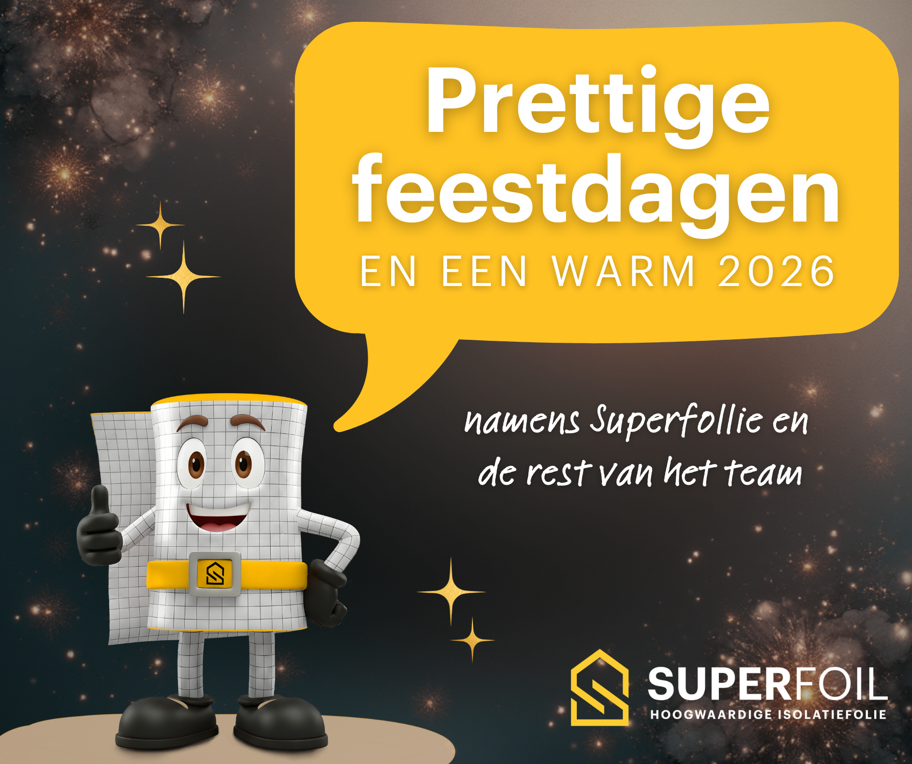 Prettige feestdagen en een warm 2026! | SuperFOIL